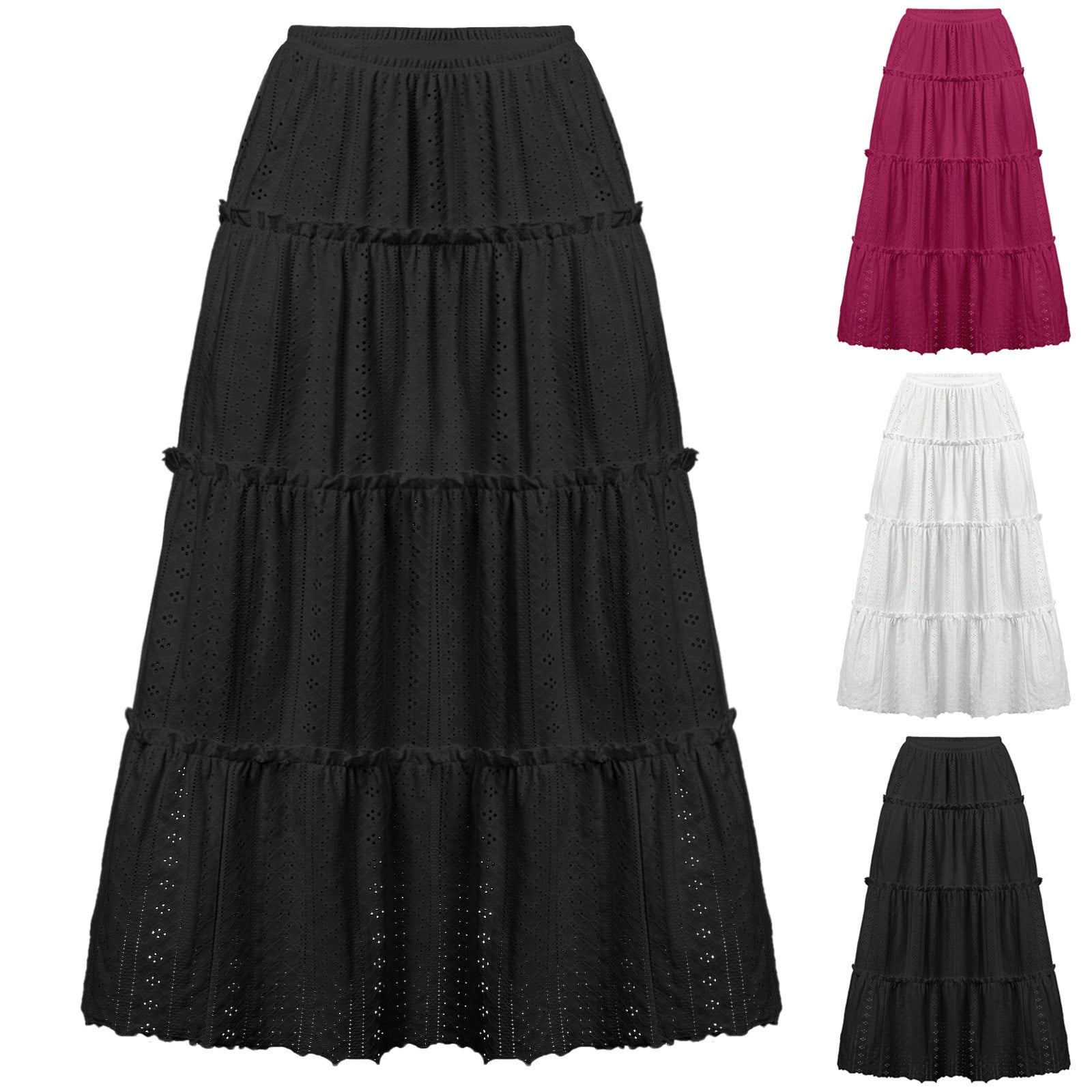 YHAJDS Women's Casual Dress,Maxi Dress Women Midi Dresses Solid Color ...