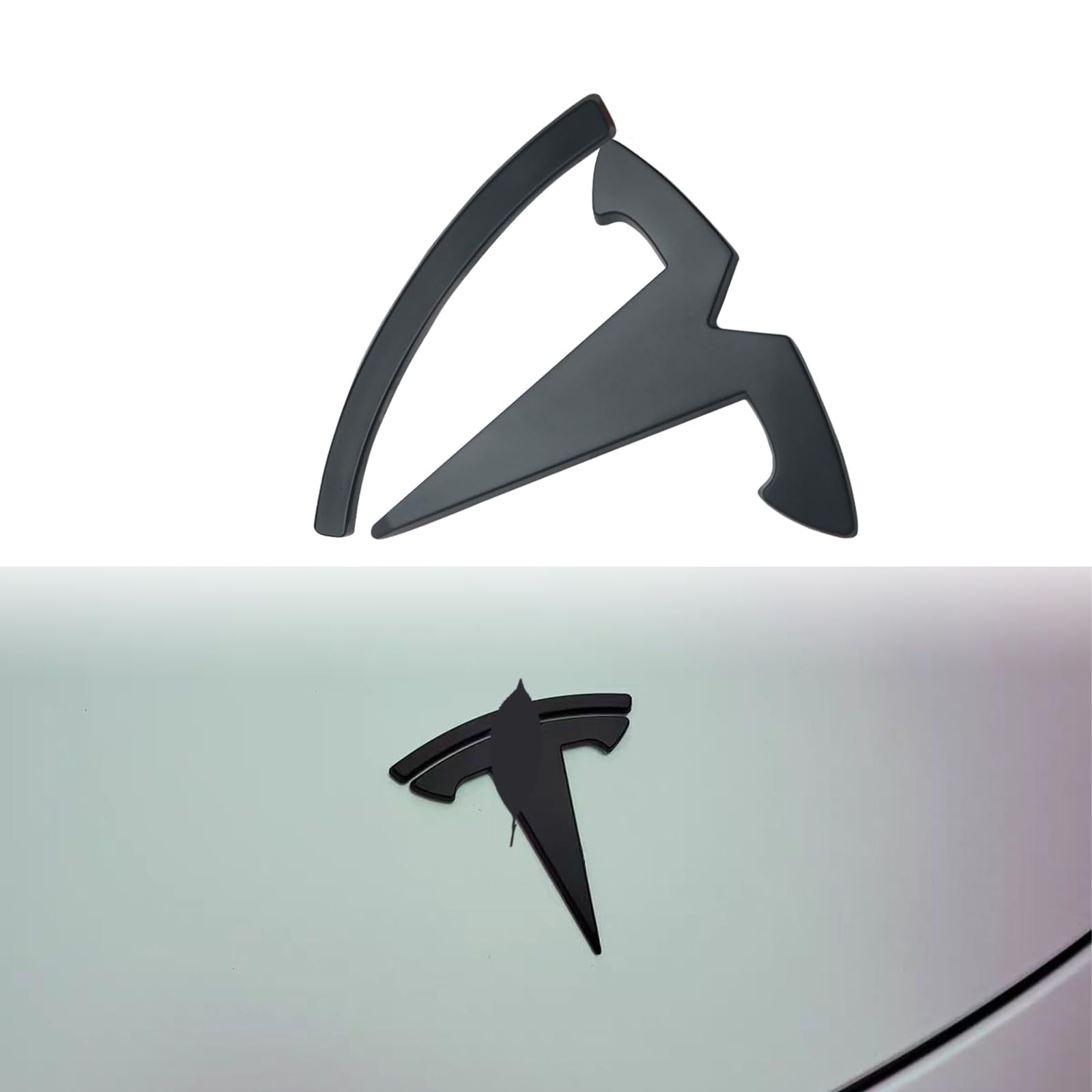 YHCDSEA for Tesla Model RRF12 3/Y Front Trunk Emblem Sticker Cover ...