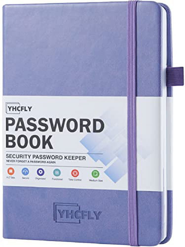 YHCFLY Password Book with Alphabetical tabs, Hardcover Internet Address ...