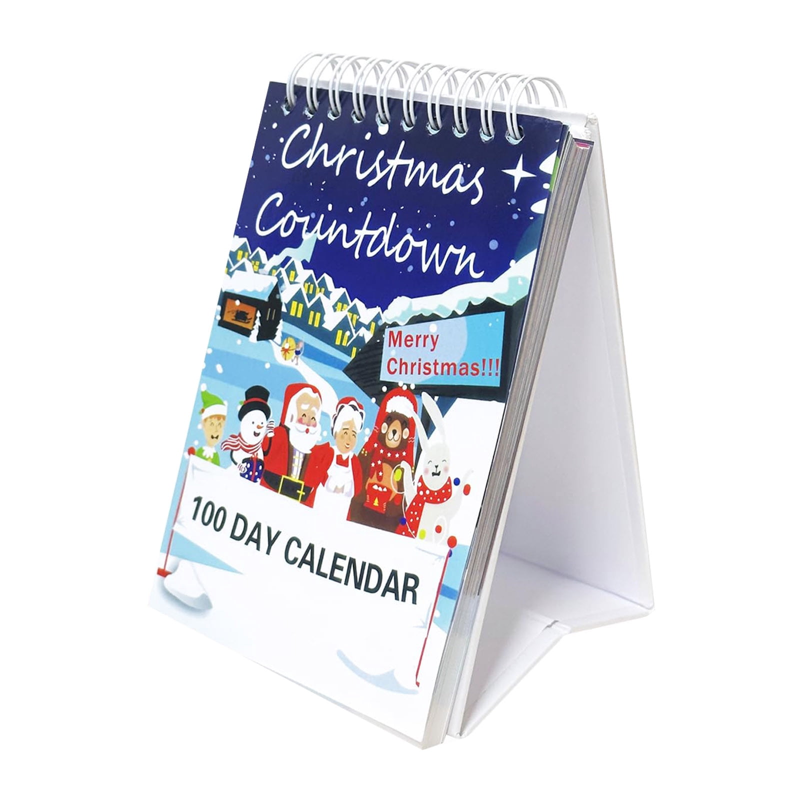 YHGFVOKJ 100 Day Christmas Countdown Calendar for Kids Christmas ...
