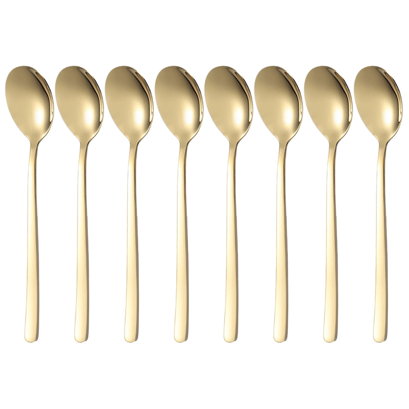 YHGFVOKJ 8Pcs 8.1 Inch Mini Coffee Spoon Home Essentials Stainless ...