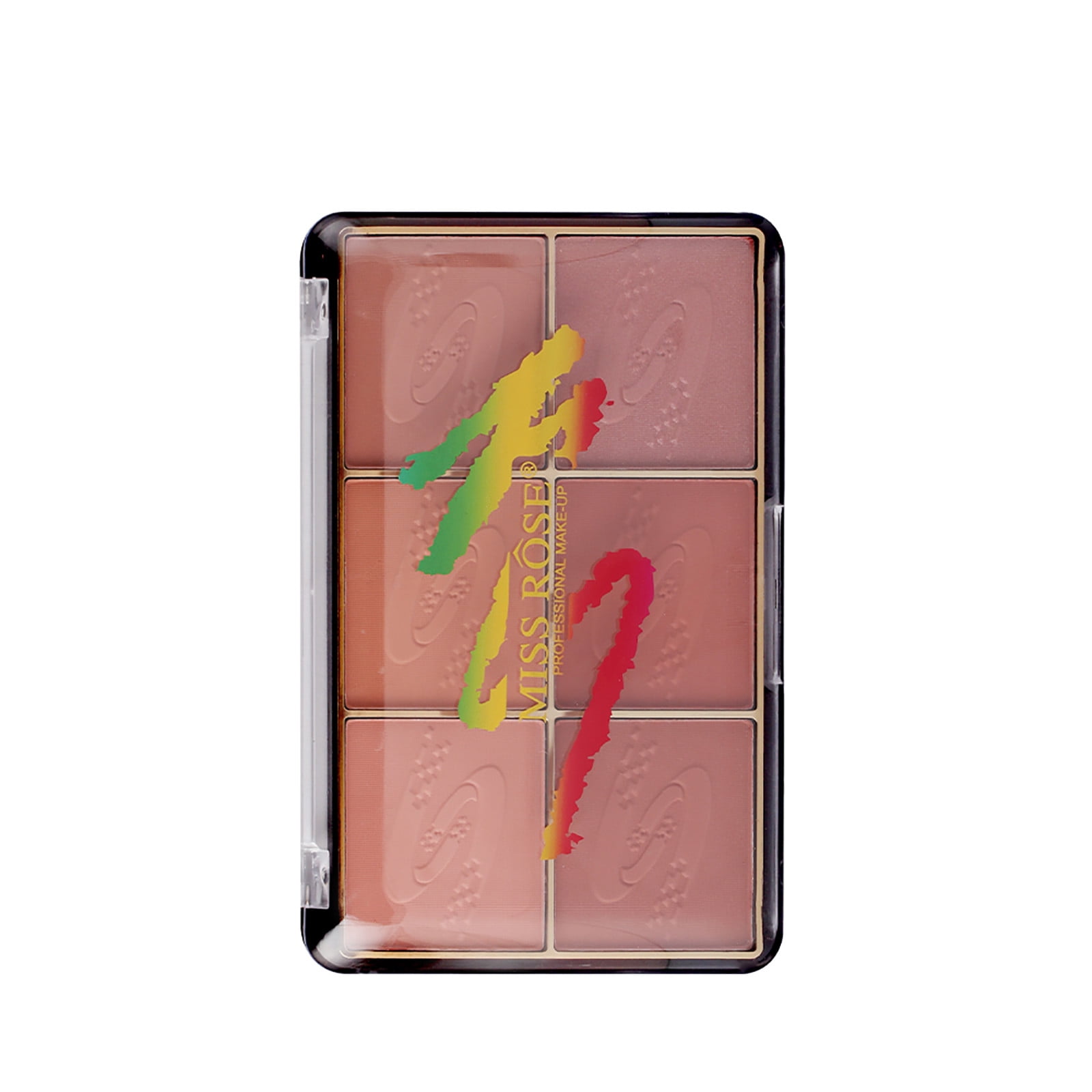 YHGFVOKJ Blusher Palette with 6 Colors Women Face Makeup Contour Blush ...