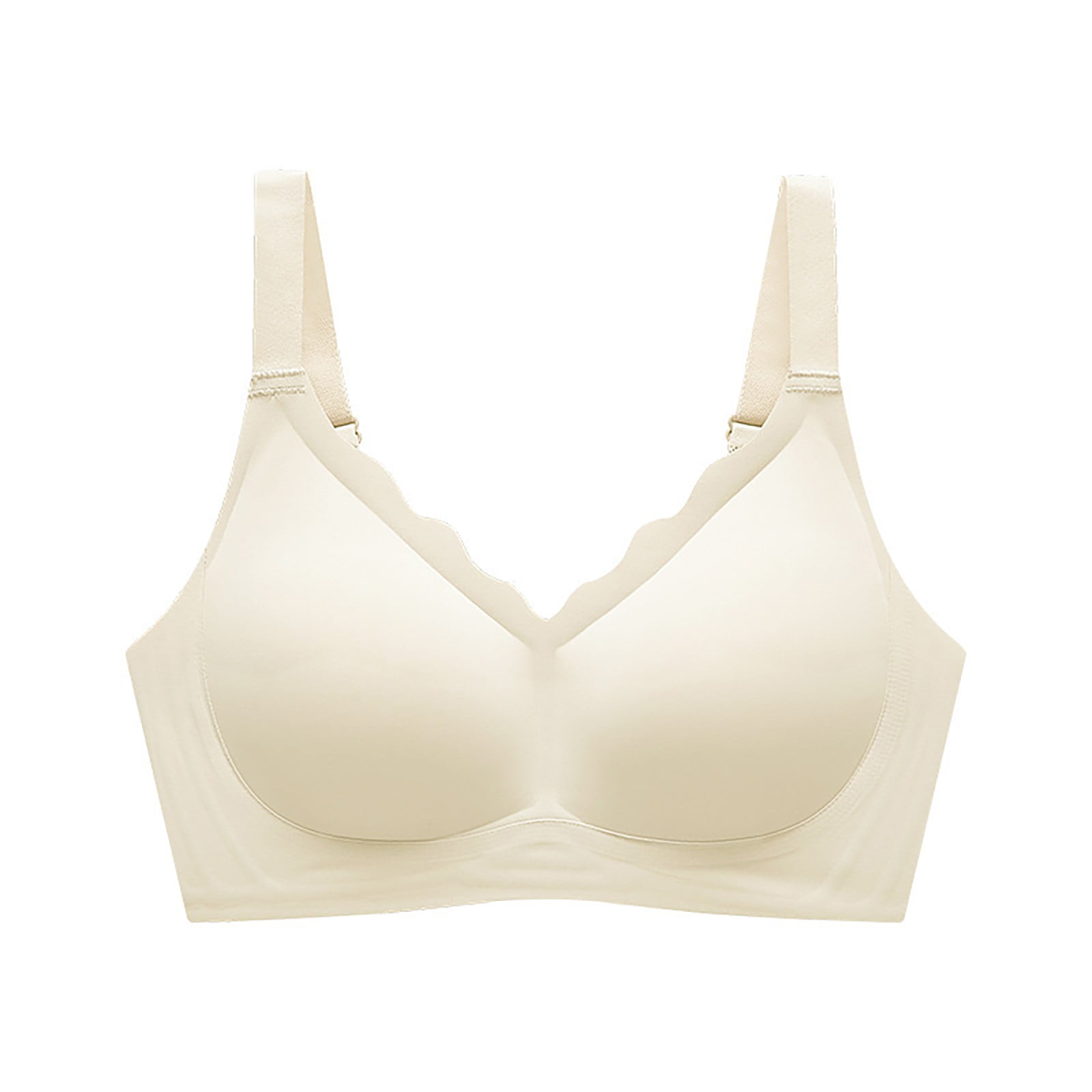 YHGFVOKJ Bras for Women Stretch Fabric Padded Non Wired Smooth Non ...