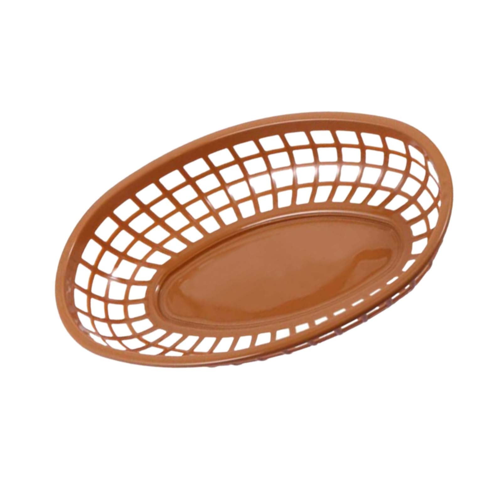 YHGFVOKJ Fruit Bread Food Storage Containers Small Oval Basket Kitchen ...