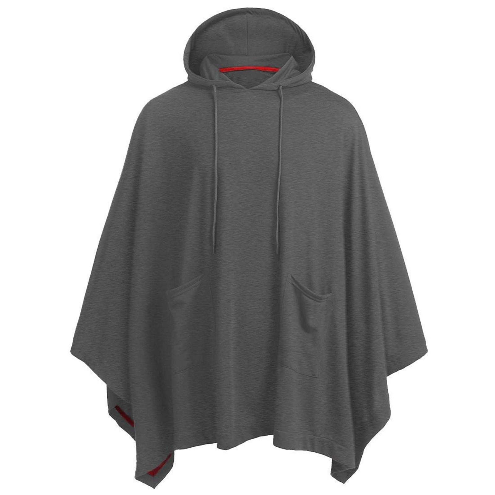 YHGFVOKJ Hoodies for Men Casual Hooded Poncho Cape Cloak Fashion Big ...