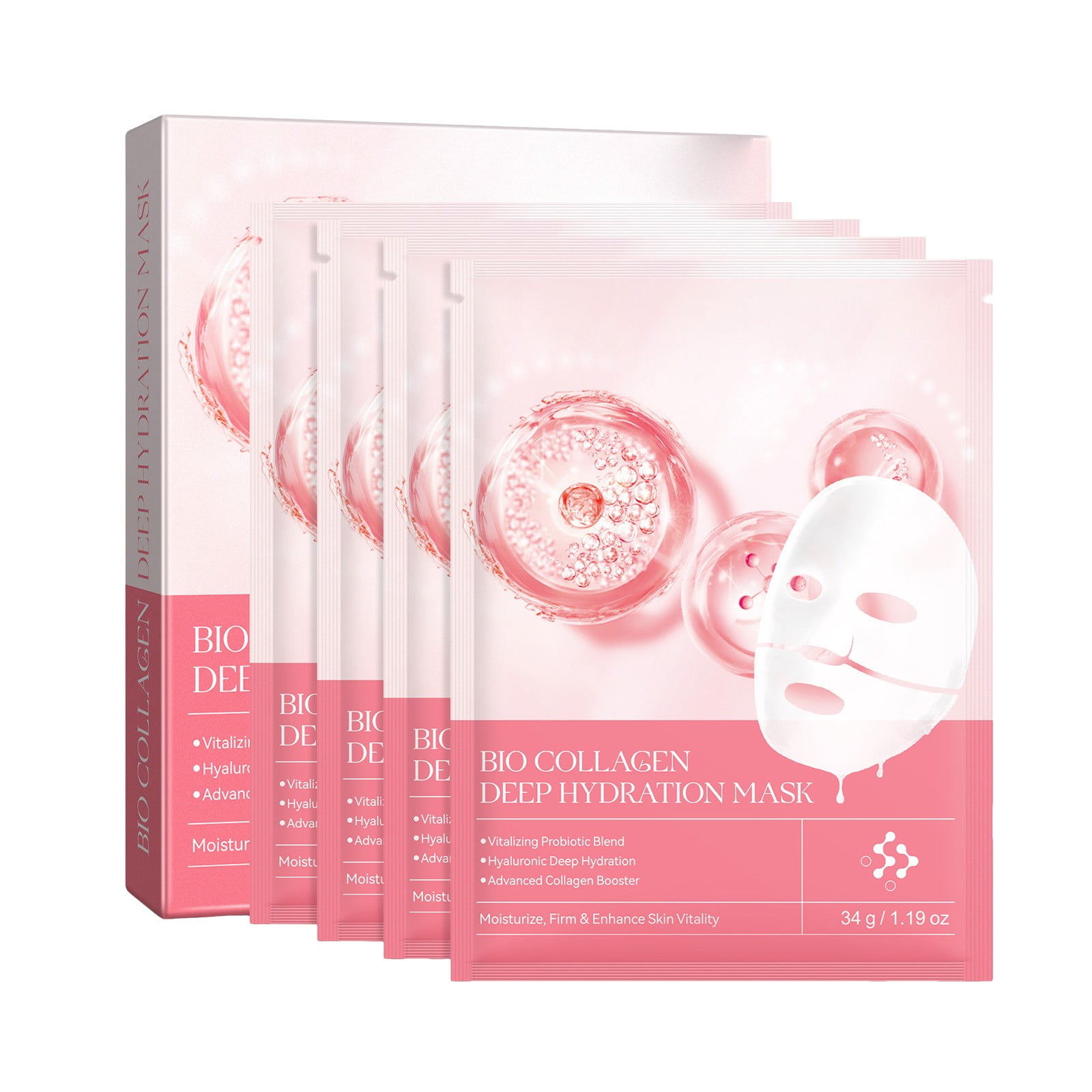 YHGFVOKJ Hydrating Facial Masks with Collagen for Women Beauty Skin ...