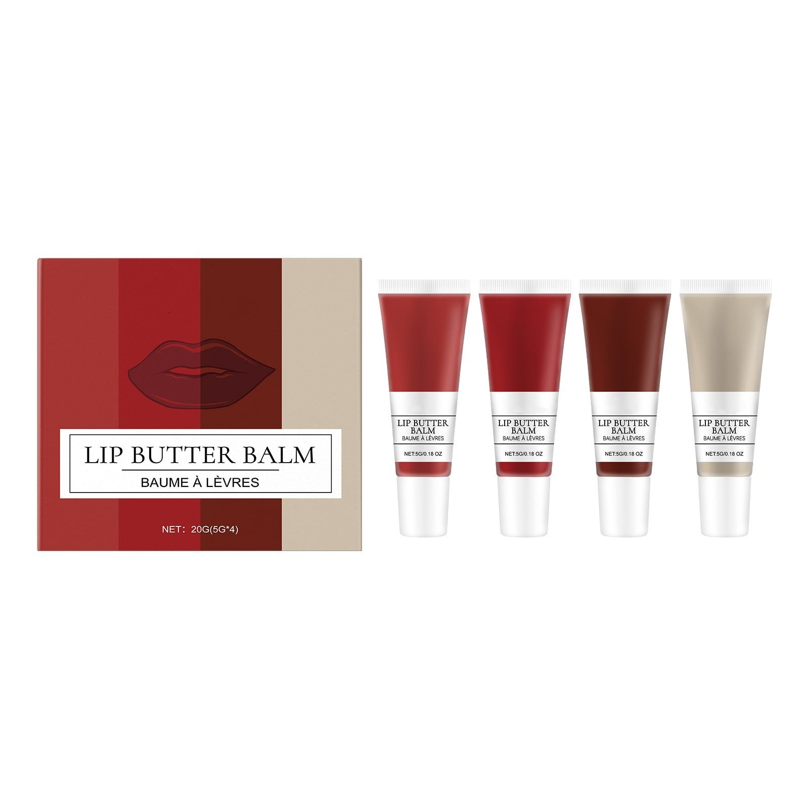 YHGFVOKJ Lip Butter Balm Sets 4 Pcs Tinted Chapstick for Women Labial ...