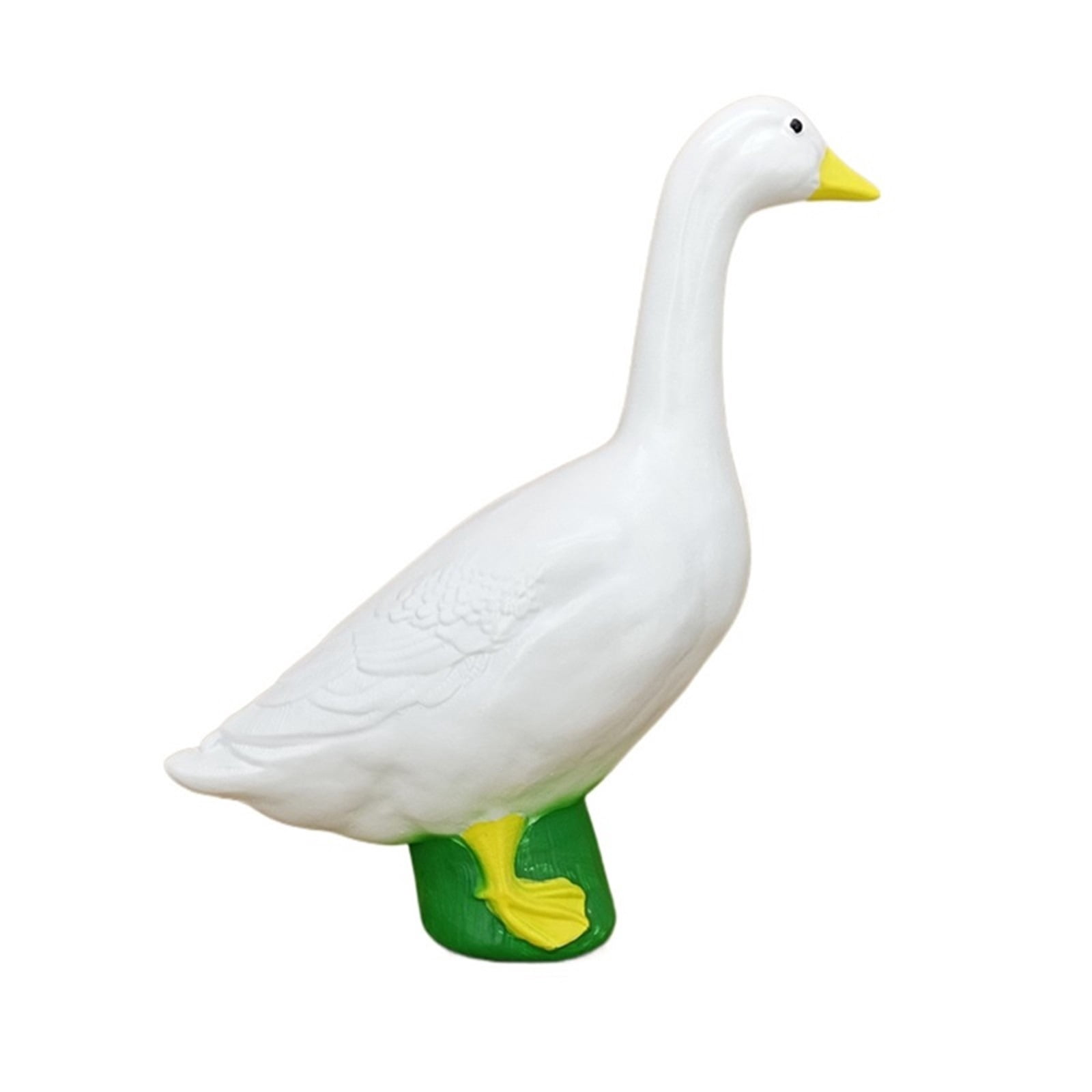 YHGFVOKJ Porch Goose Statue Farm Animal Sculpture Outdoor Garden Decor ...