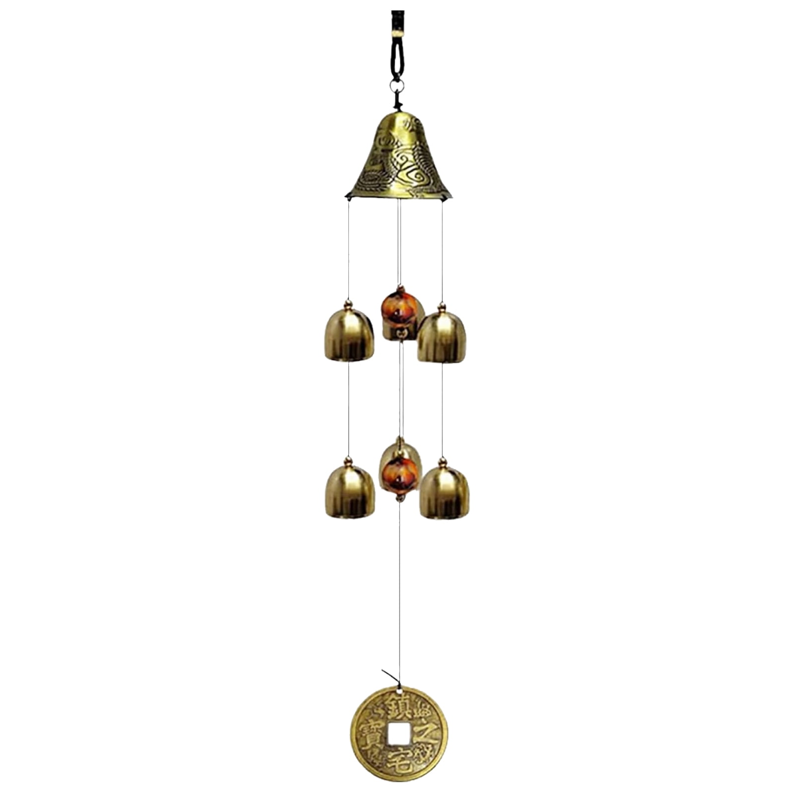 YHGFVOKJ Retro Wind Bells Vintage Copper Coin Wind Chimes Hanging Bell ...