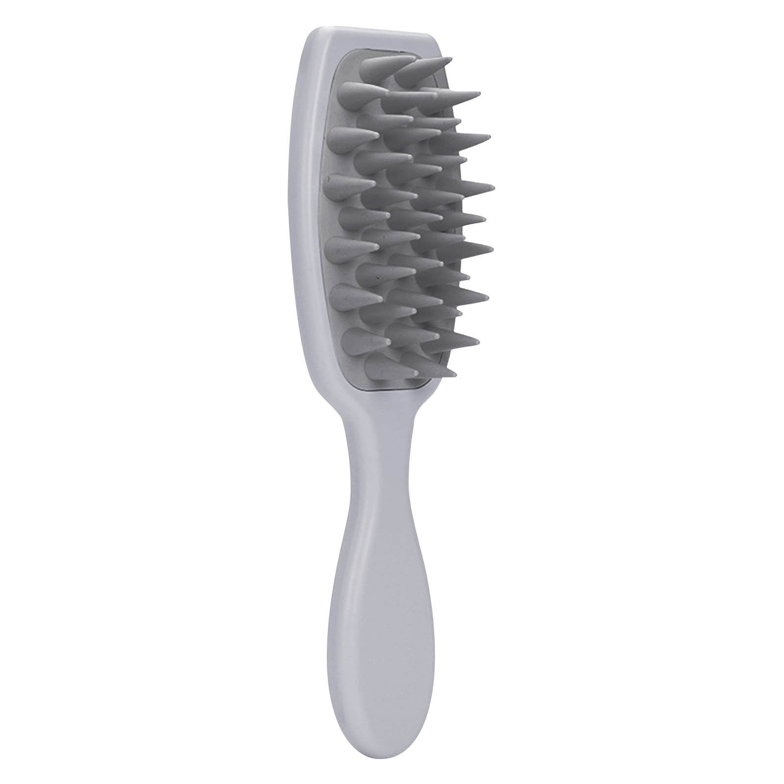 YHGFVOKJ Soft Silicone Hair Brush Portable Head Scalp Massager Hair ...