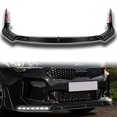 YHH 100% Carbon Fiber Front Bumper Lip + LED Turn Signal Light for 2018 ...