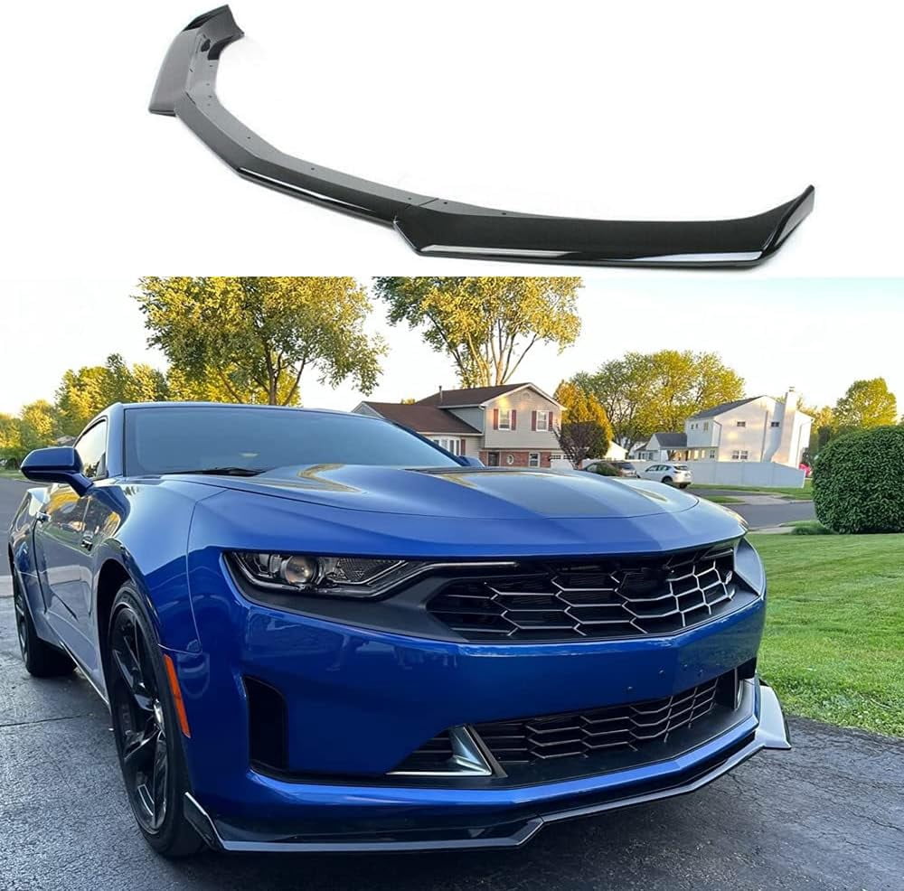 YHH Gloss Black Front Lip Splitter for Chevy Camaro 2019-2021 Facelift ...
