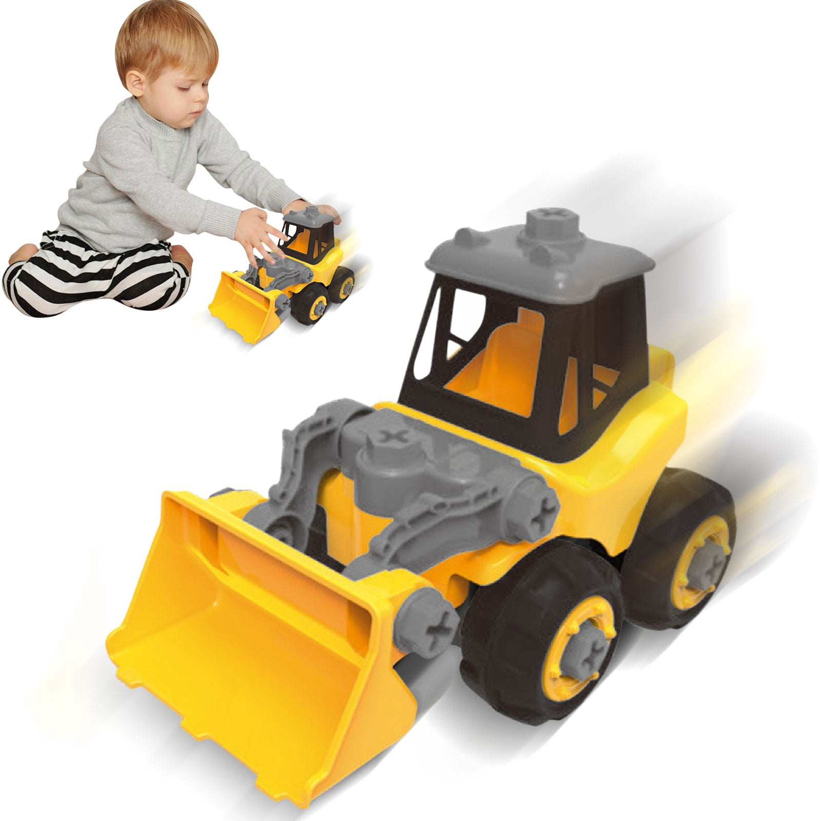 YHJSGKJ Children's Happy Project Team Children's Inertial Vehicle Toy ...