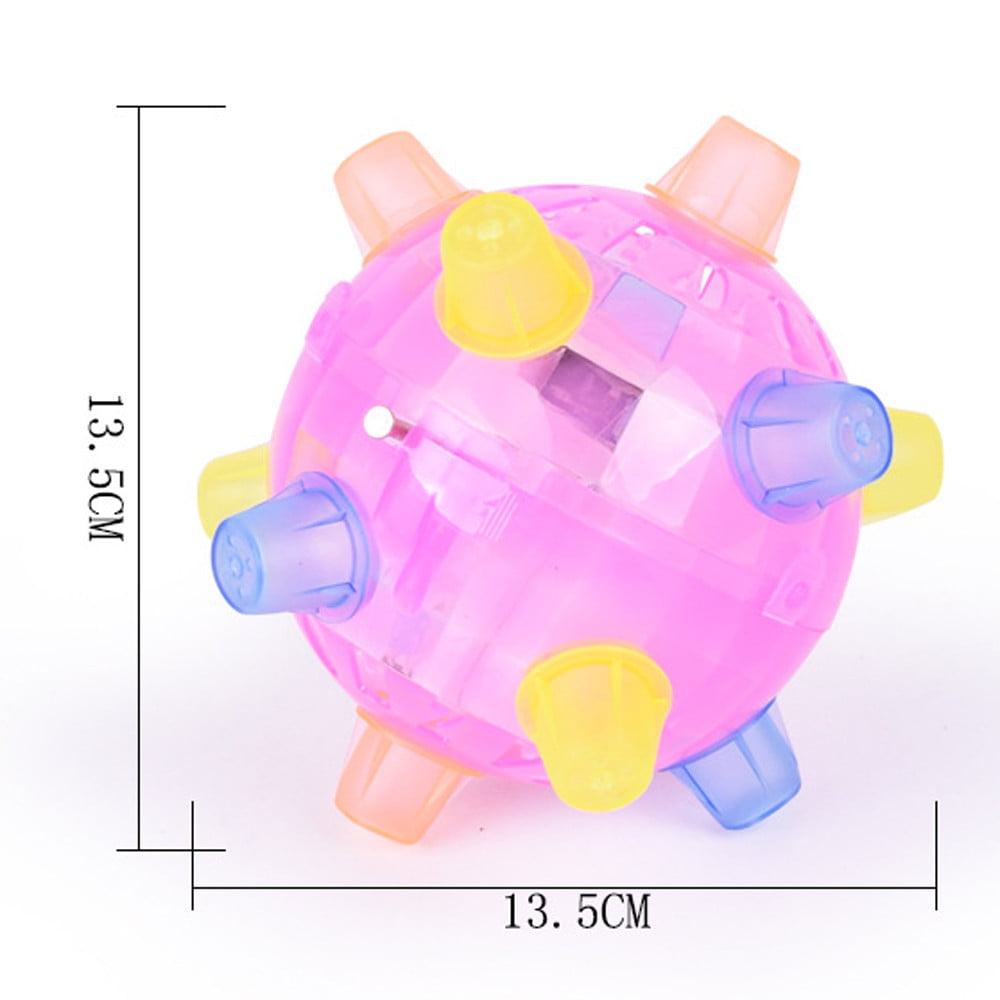 YHJSGKJ Flashing Light Up Spikey Ball Kid TPR Flashing High Bouncing ...