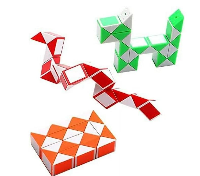 YHRY Magic Snake Puzzle Funny Plastic Magic Ruler fidget Snake Cube ...