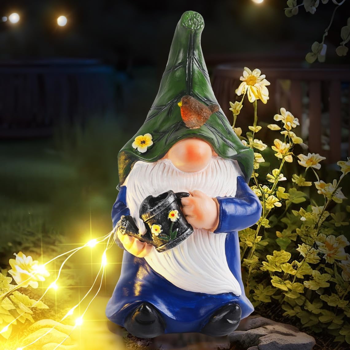 YHSOLAR Garden Gnome Statues for Garden Decor Gnomes Figurine ...