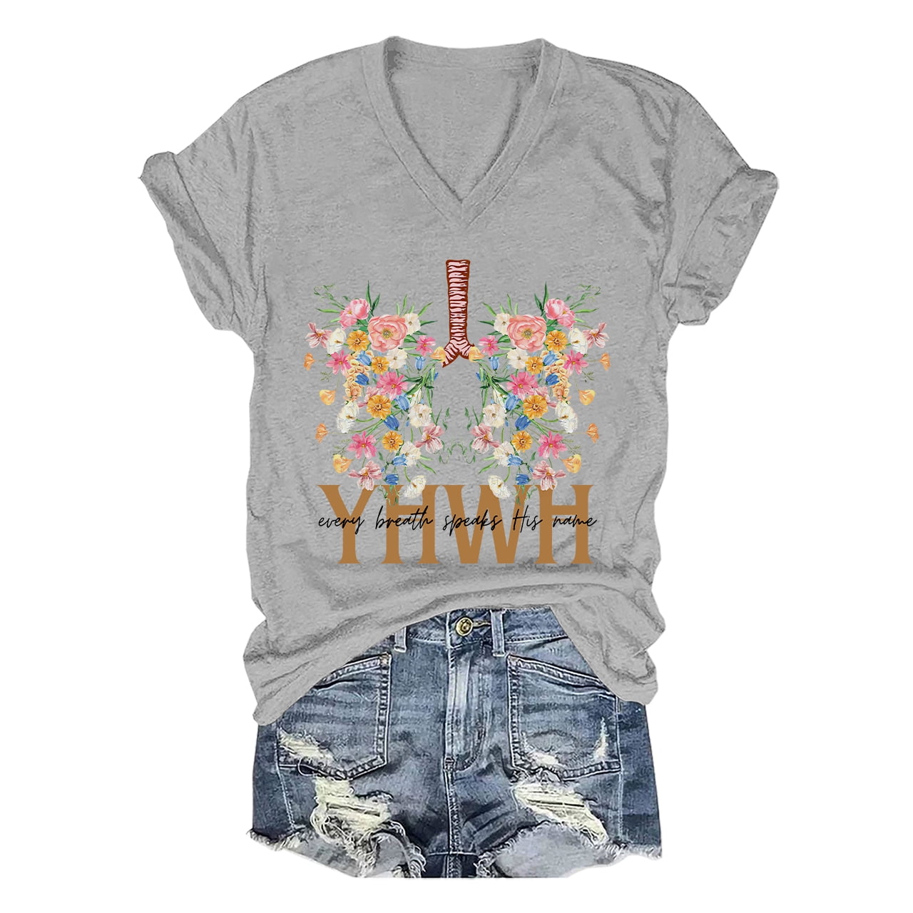 YHWH Shirt, YHWH Lungs Christian Shirt, YHWH Every Breath Speaks His ...