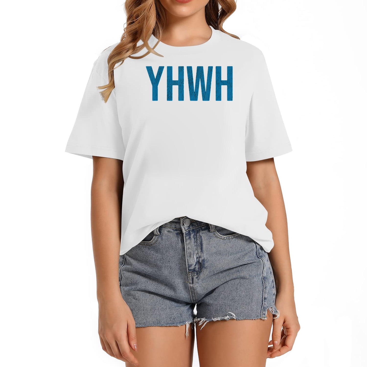 YHWH in Hebrew Meaning Tetragrammaton God Yahweh Faith Based T-Shirt ...