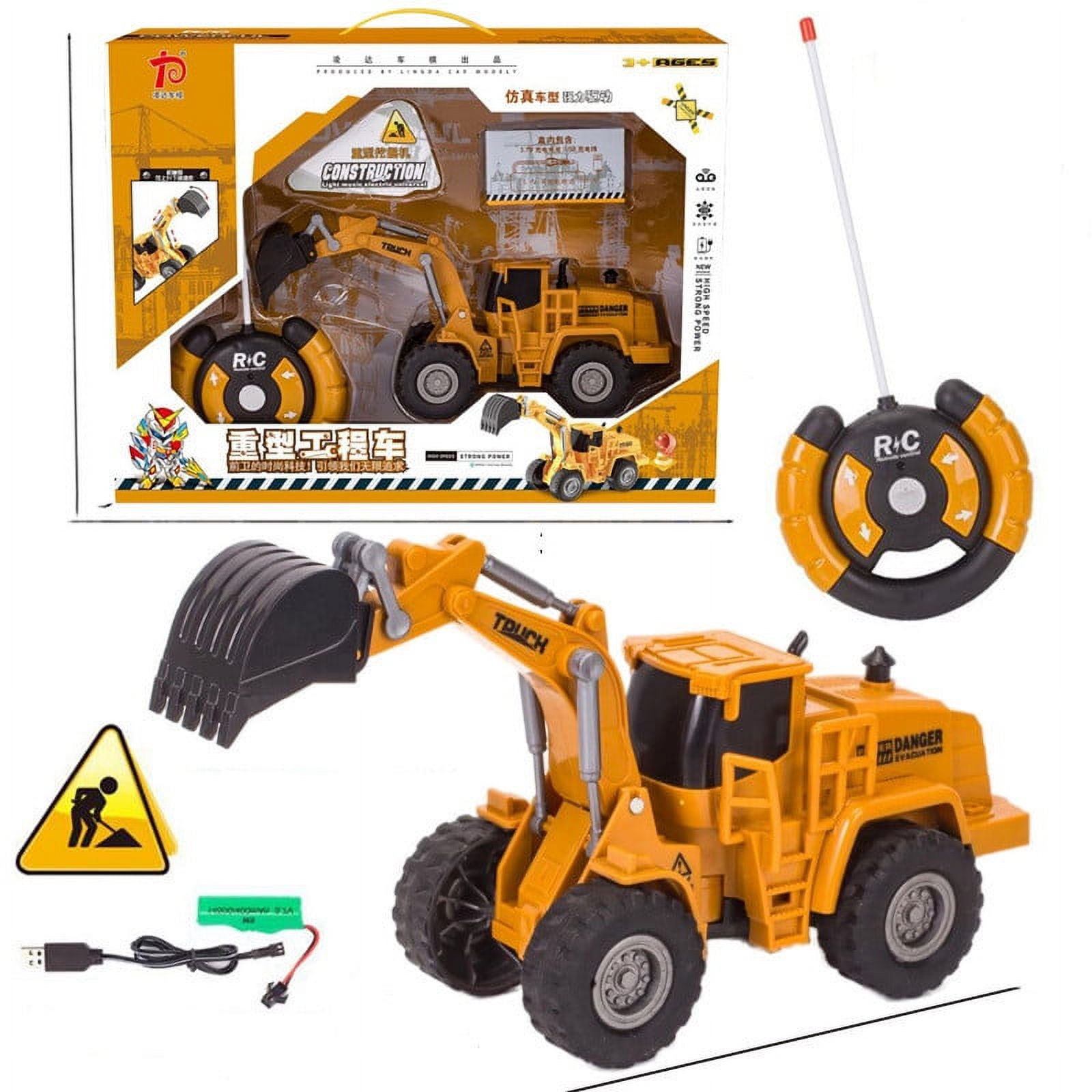 YHWJZYF 15 inches RC Front Loader Toy Truck - Construction Toys for ...