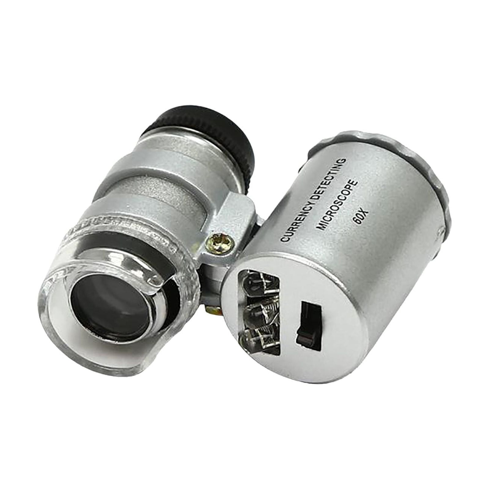 YHWJZYF 60X Magnifier Microscope UV Jeweler Loupe Currency Detector ...
