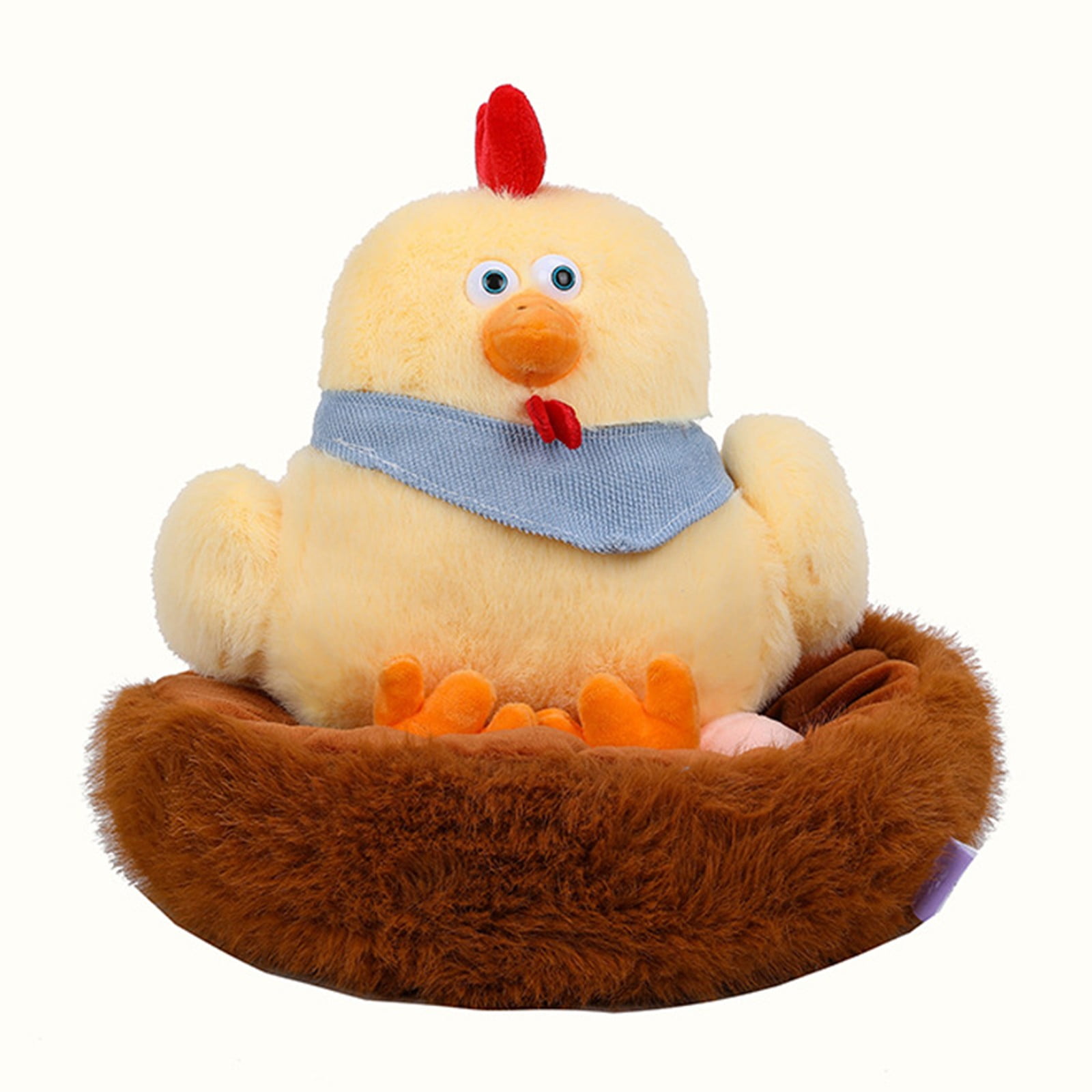 YHWJZYF Chicken Stuffed Animal Plush Toy,Plush Doll with Chicken Coop ...