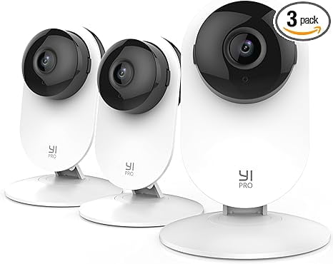 YI Pro 2K 3PC Home Security Camera 2.4GHz Indoor Cameras for Home ...