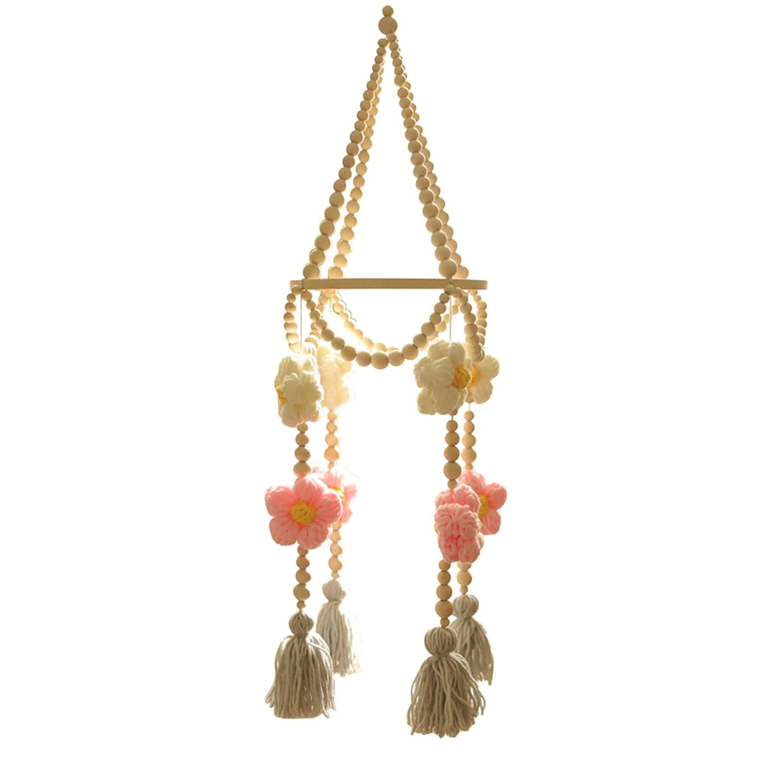 YIBONIKA Children'S Wool Wind Chimes Baby Crib Yarn Flower Daisy ...
