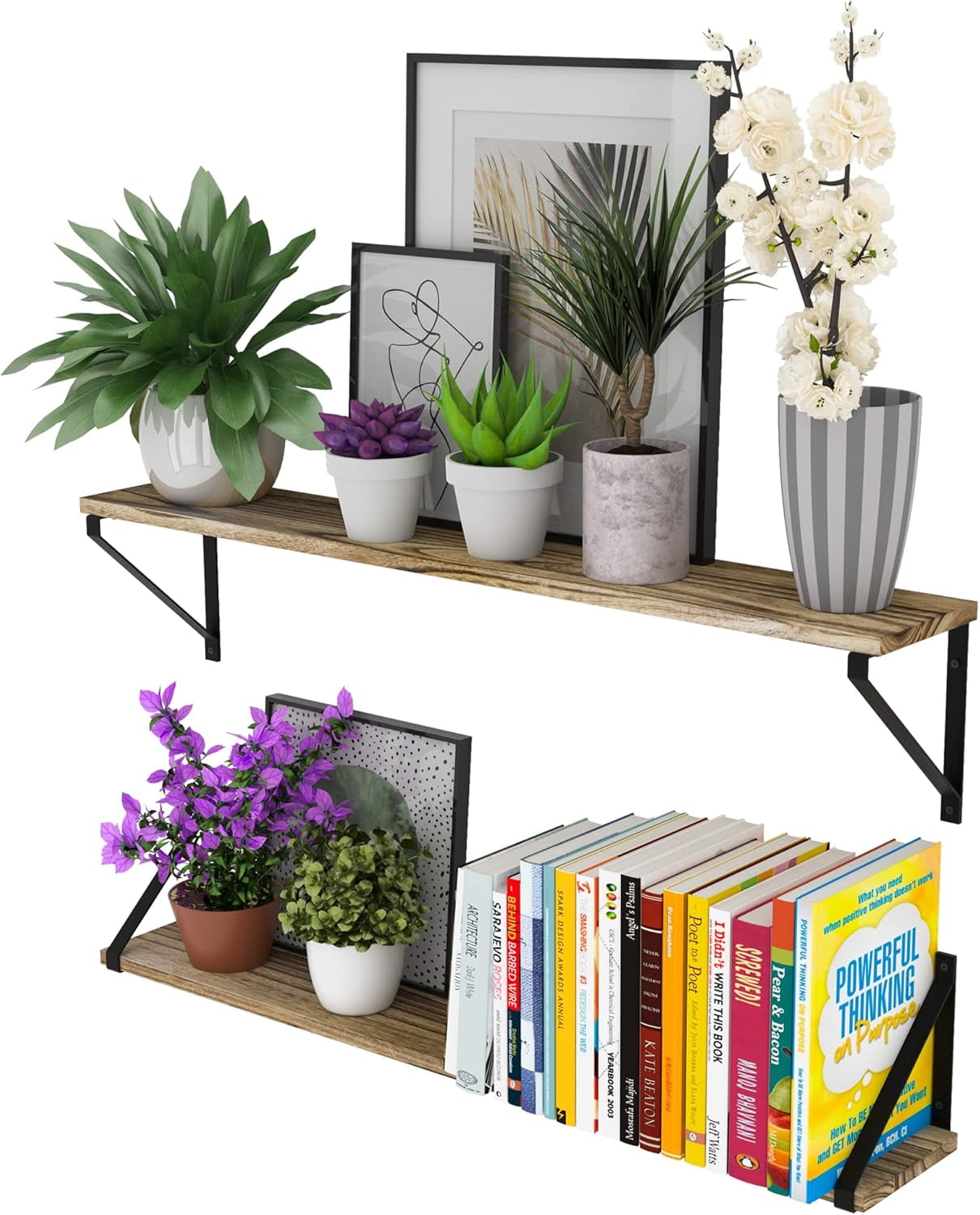 YIBUOINO Bora 36 Inch Large Floating Shelves for Wall Floating ...