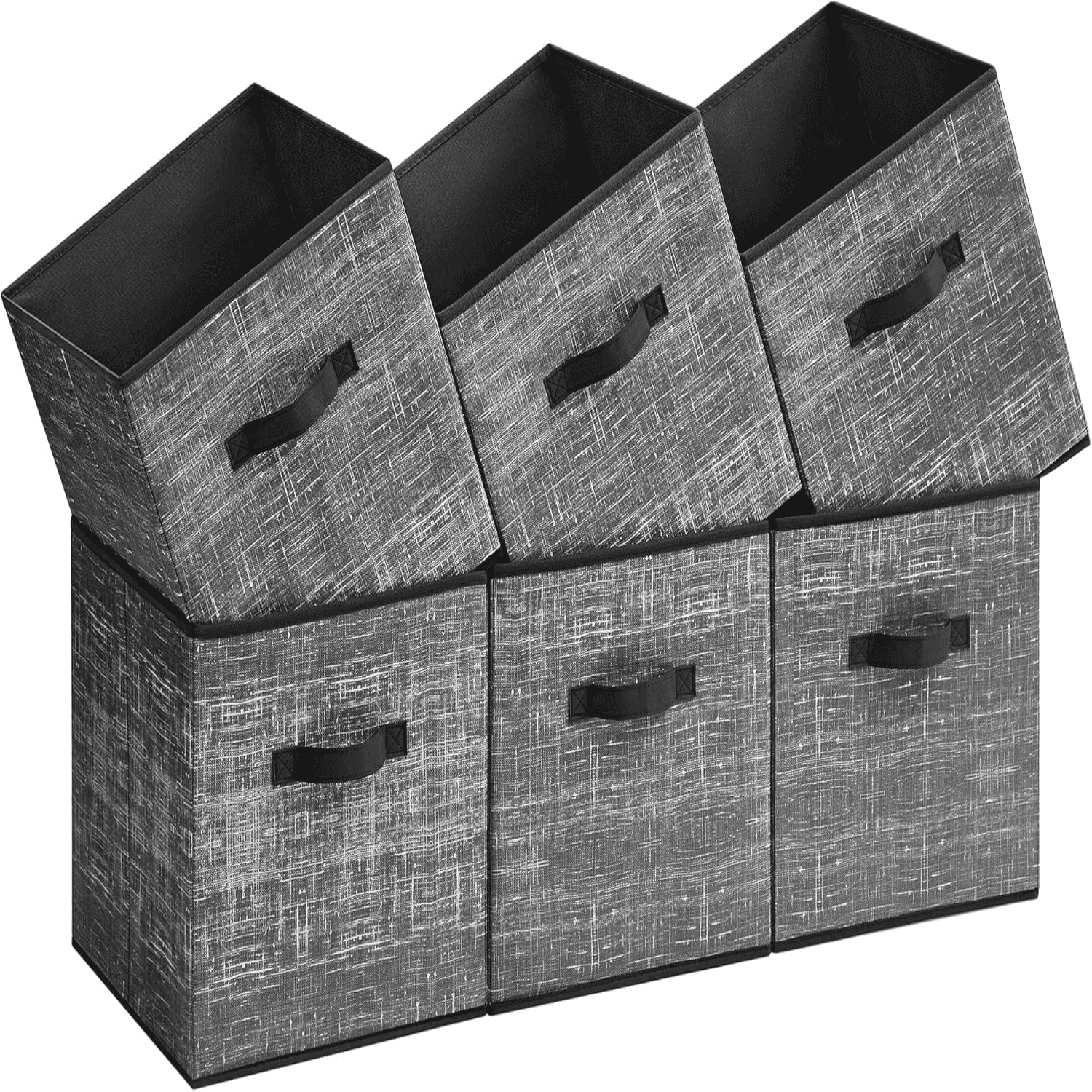 YIBUOINO Storage Cubes 13-Inch Non-Woven Fabric Bins with Double ...