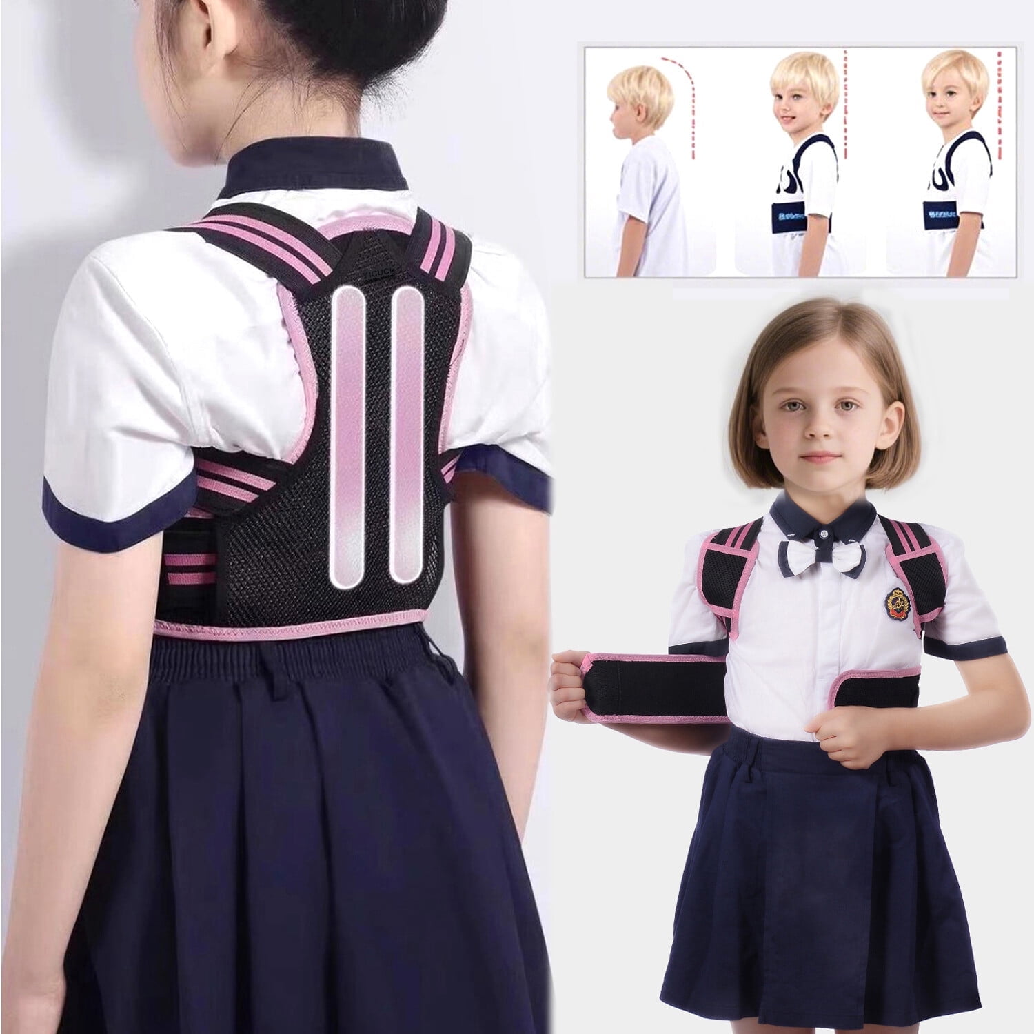 YICUCI Posture Corrector For Kids -Back Brace Posture Corrector - Spine ...