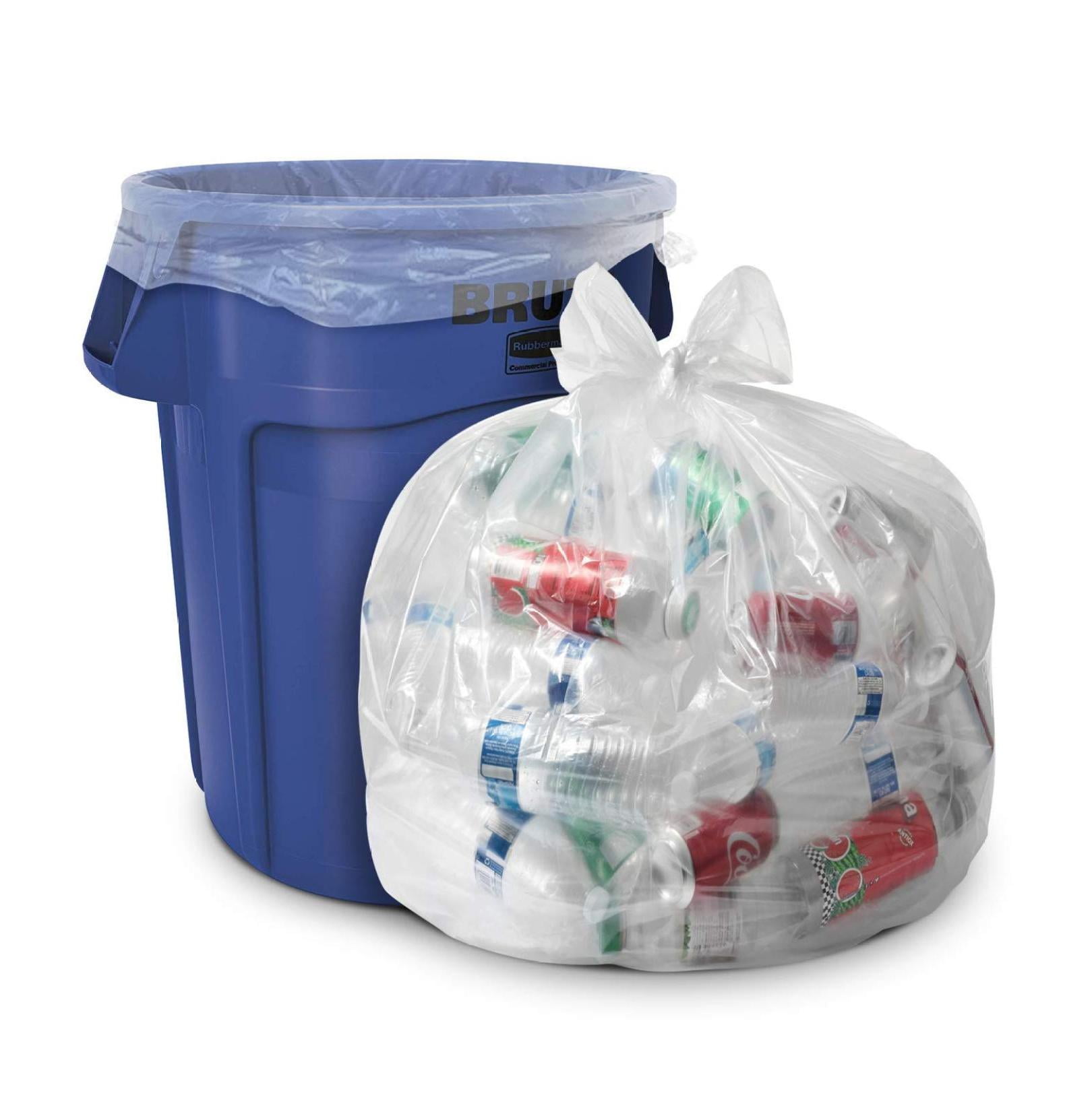 YIDOADFEAP 55-60 Gallon 1.2 MIL (equivalent) Thick Clear Heavy Duty ...