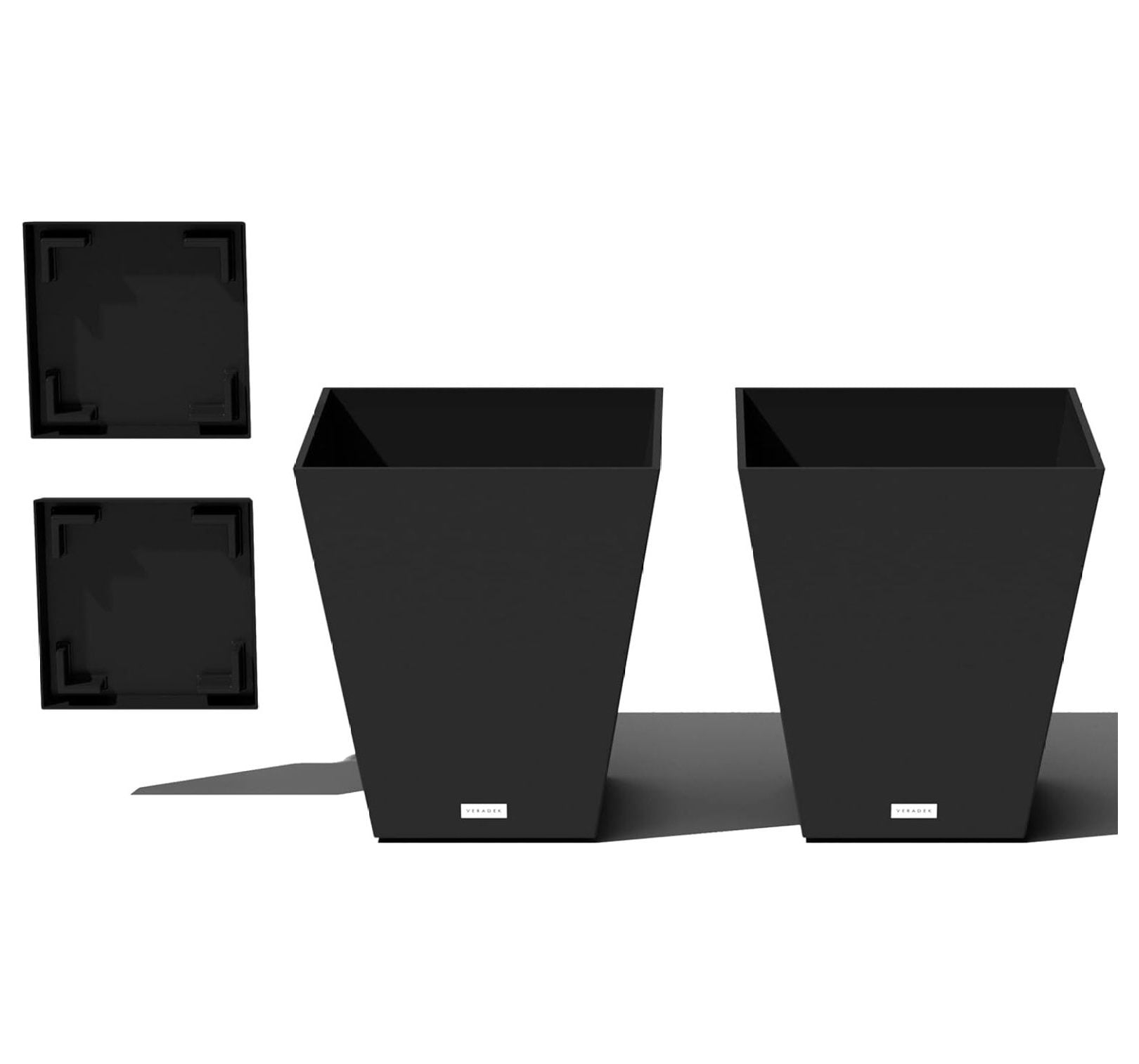 YIDOADFEAP Pure Series Nobleton Plastic Planter - Large Pots for Indoor ...
