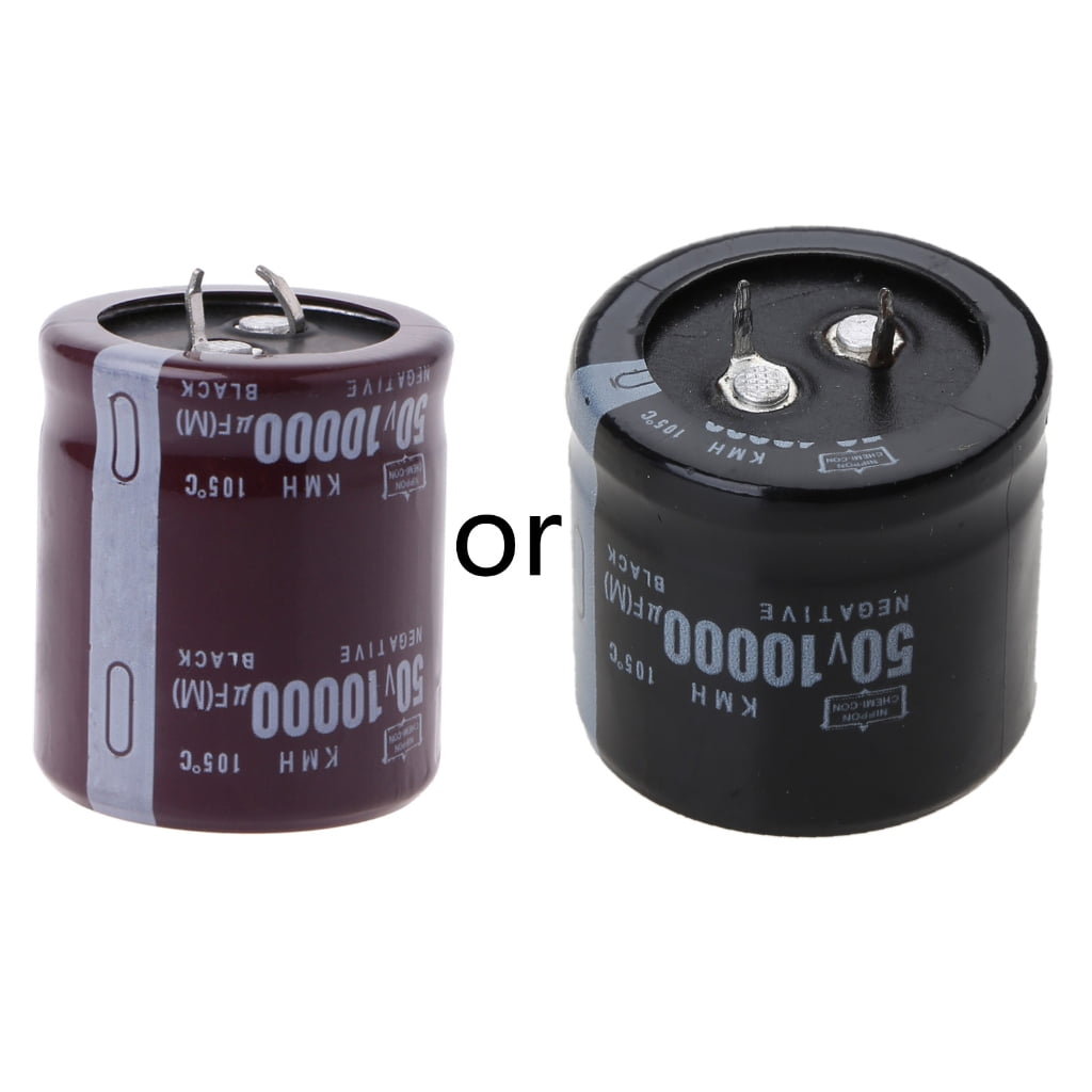 YIEMEEN 10000uF 50V Electrolytic Capacitor for Coupling- Filtering ...