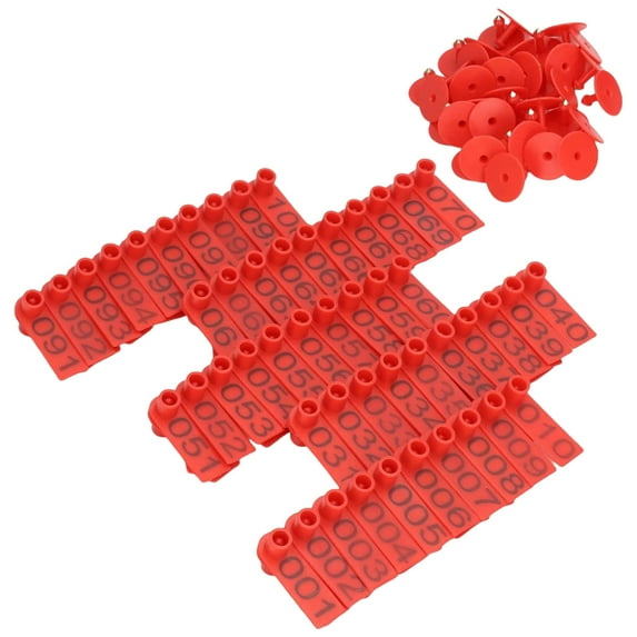 YIEMEEN 100pack Livestock Cattle Pig Earcon Flexible Earcon Livestock ...