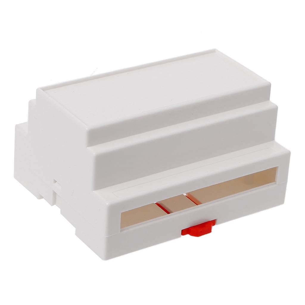 YIEMEEN 107*87*59mm Black/White Plastic Din Rail Junction Box ...