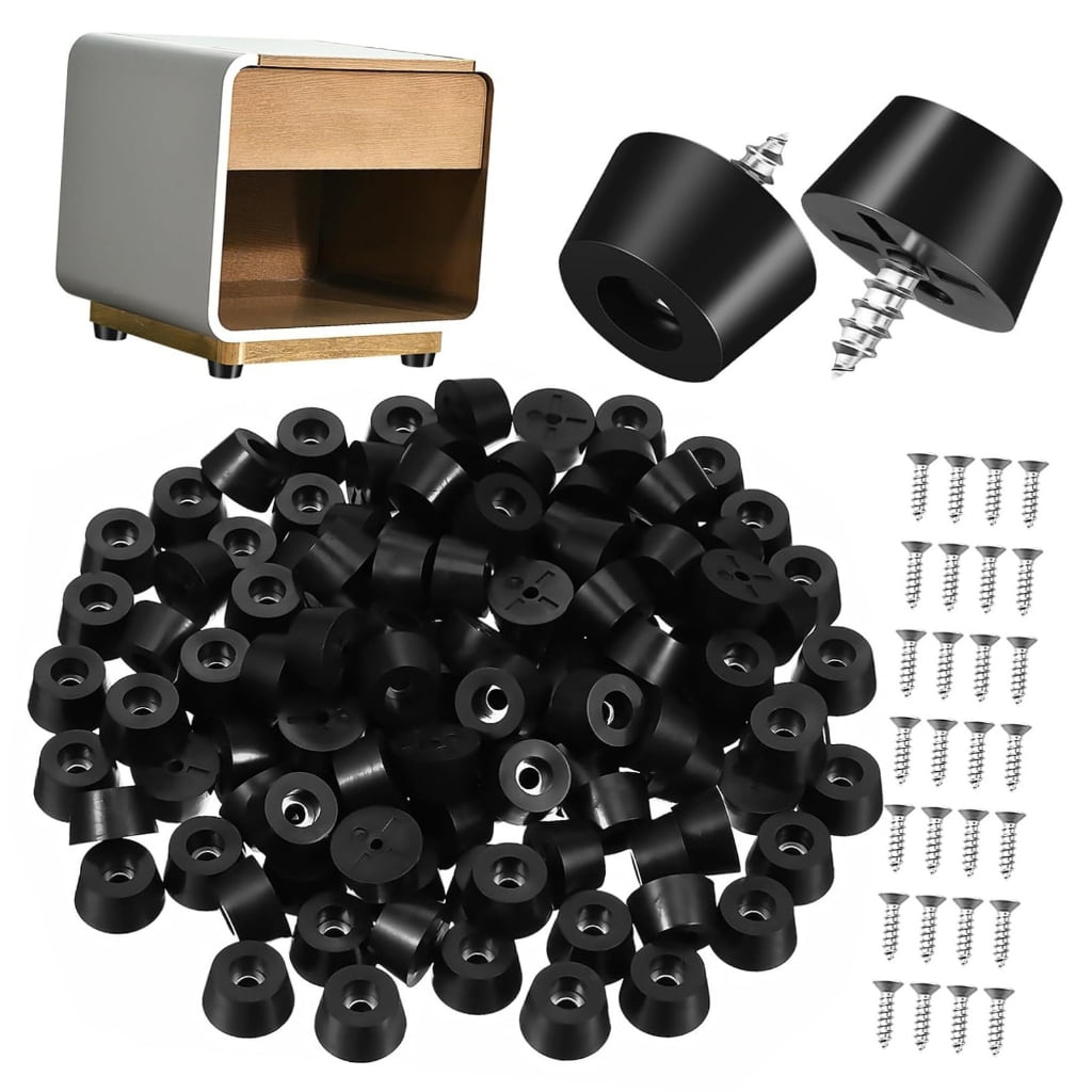 YIEMEEN 120Pcs PVC Rubber Feet Cutting Board Adjustable Legs Furniture ...