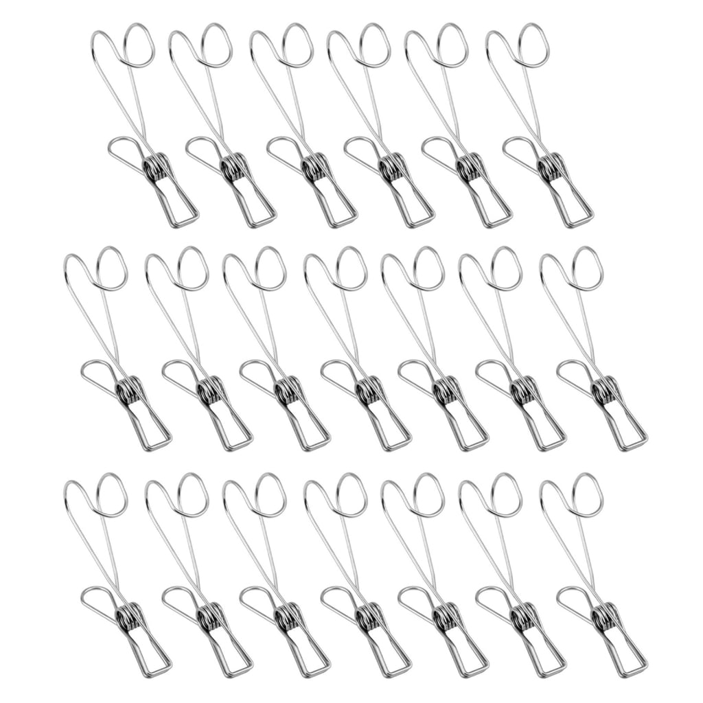 YIEMEEN 20Pcs Stainless Steel Clothespins Durable Laundry Clip Metal ...