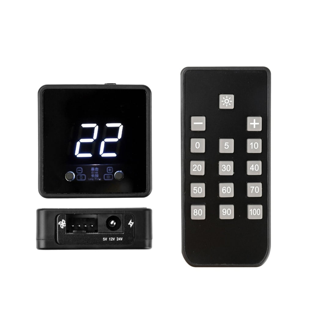 YIEMEEN 24V 12V 5V Fan Speed Controller With Digital Display Remote ...