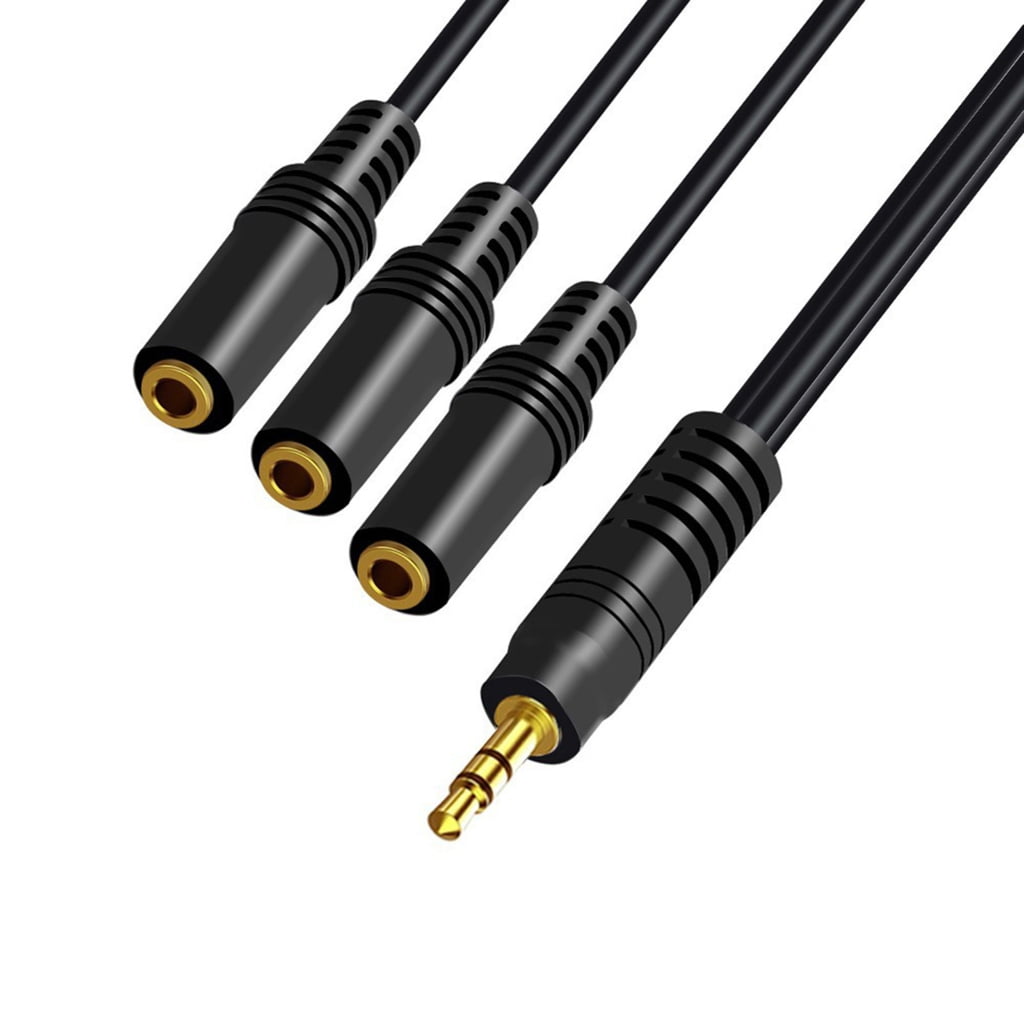 YIEMEEN 3/4/5/6 Way 3.5mm AUX Cable 1 Male to Multiple Female ...