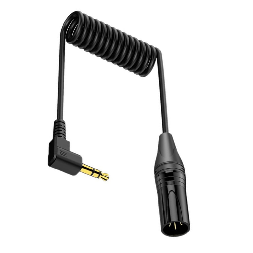 YIEMEEN 3.5mm to 3Pin Coiled Cable, 3.5 to 3Pin Male/Female Connection ...