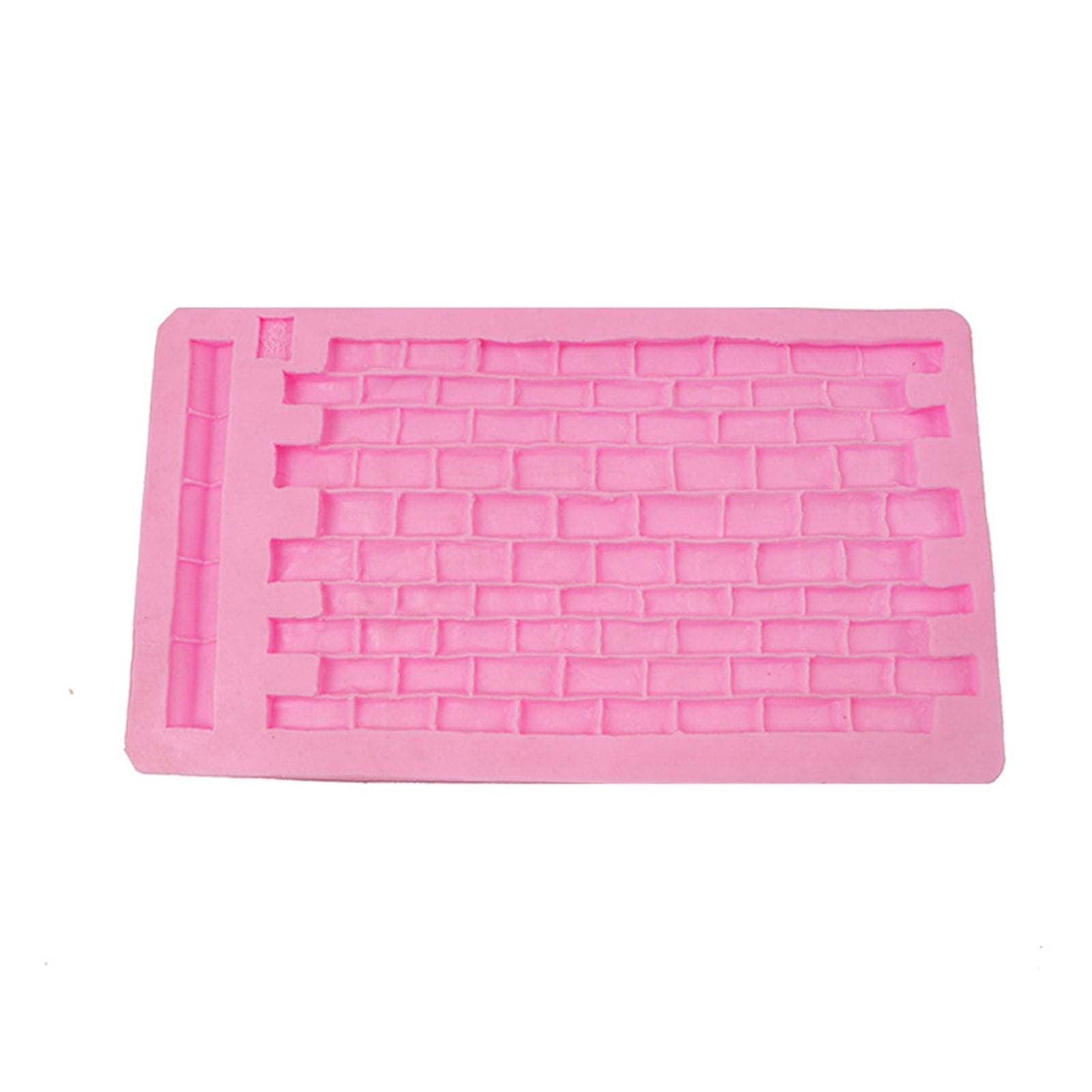 YIEMEEN 3D Brick Wall Texture Silicone Mold Fondant Cake Border Moulds ...