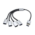 YIEMEEN 4 in 1 USB Splitter Cable Portable USB2.0 Cable for Charging ...