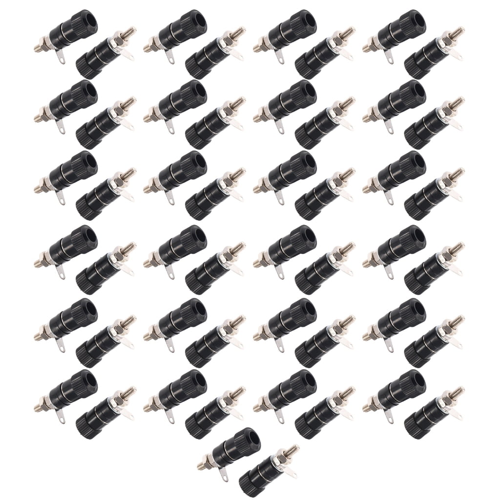 YIEMEEN 50Pcs 4mm Banana Socket Binding Post Terminals Electrical ...