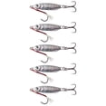 YIEMEEN 5Pcs Cast Jigging Spoon Lures Treble Hook High Reflective Baits ...