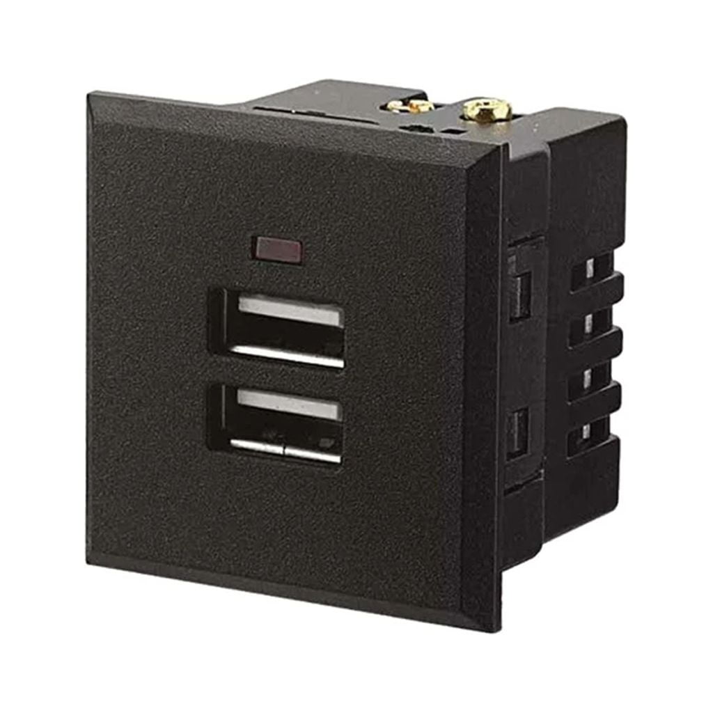 YIEMEEN 5V 2.1A Embedded Double USB Power Socket USB Card Desktop ...