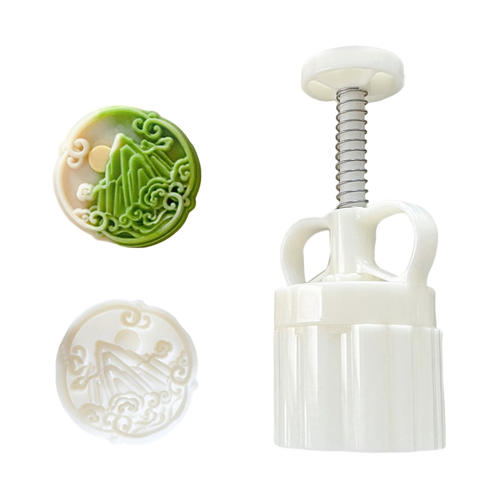 YIEMEEN 75g Festival Baking Mooncakes Stamp Hand Pressure Mooncakes ...