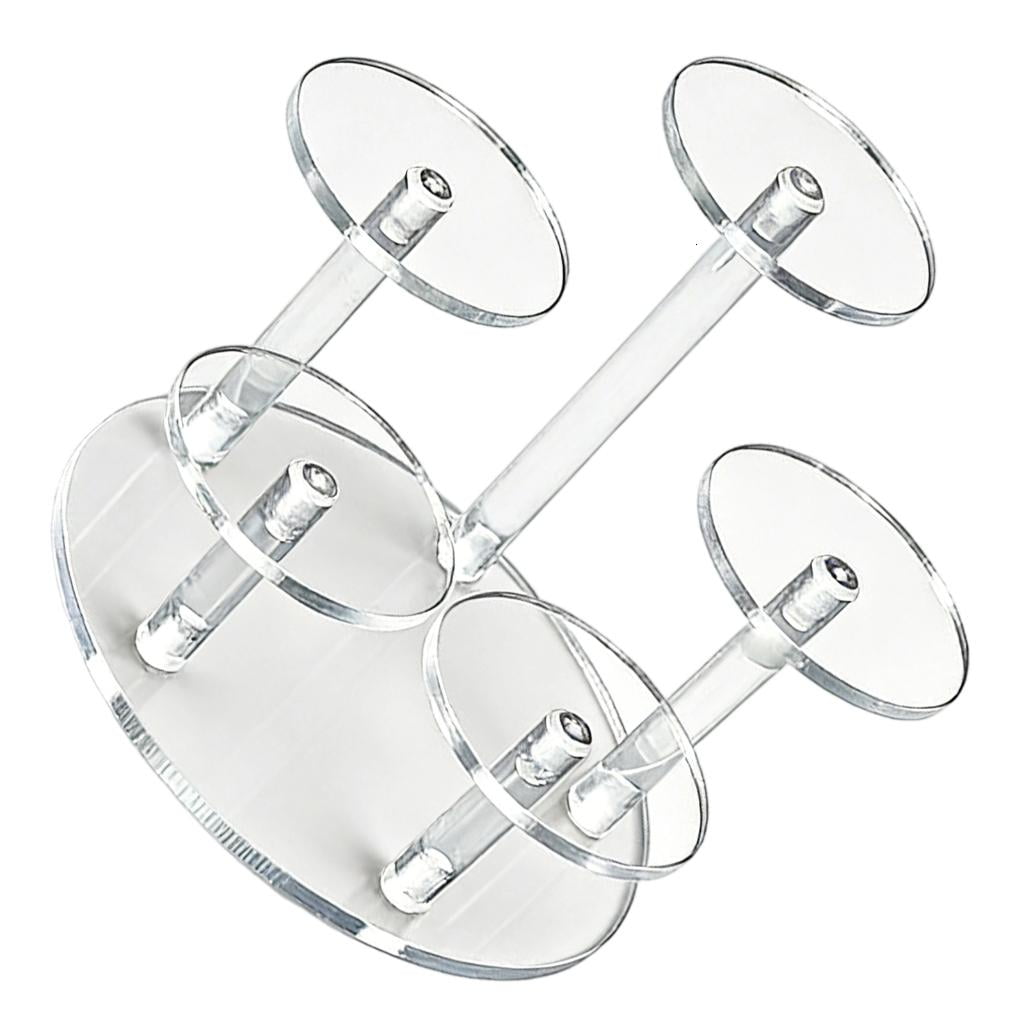 YIEMEEN Acrylic Collectibles Display Shelf Step Layer Detachable Sturdy ...