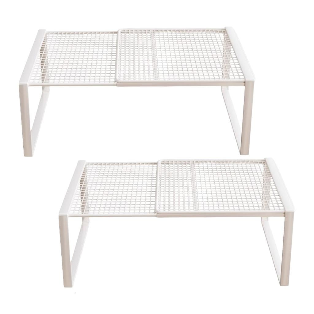 YIEMEEN Adjustable Closet Shelf Organizers Practical Iron Flat Metal ...