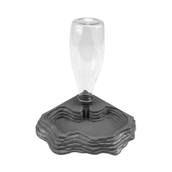 YIEMEEN Automatic Reptile Feeder Lizard Water Bowl Turtles Corner Dish ...