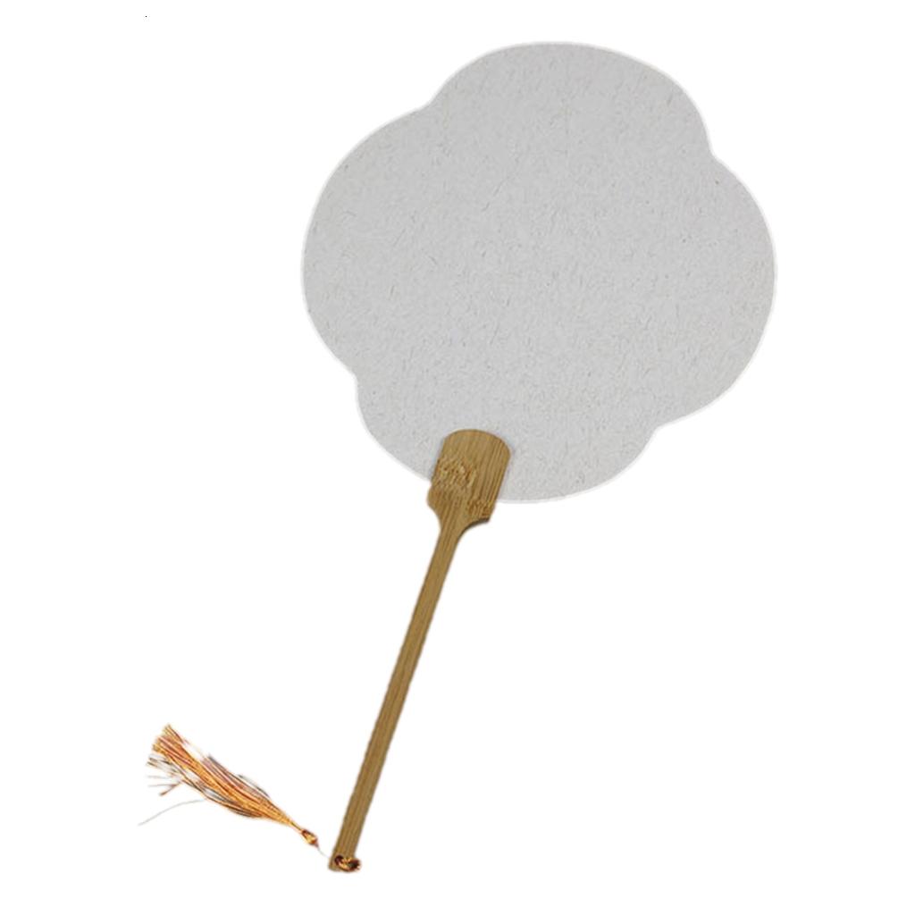 YIEMEEN Blank Hand Fan Rice Paper Fan Painting Fan Blank Graffiti ...